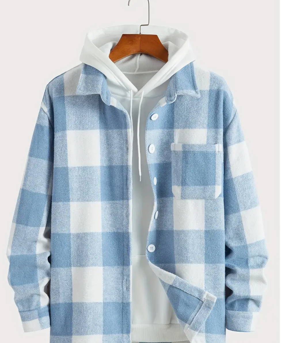 blue light flannel